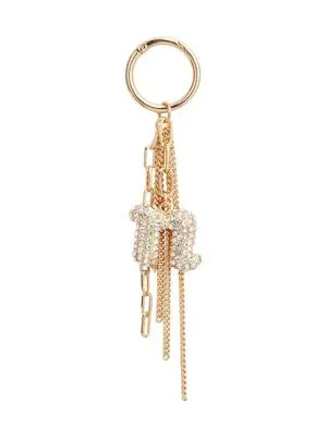 Chelsea28 Pavé Crystal Initial Bag Charm - N- Clear- Gold