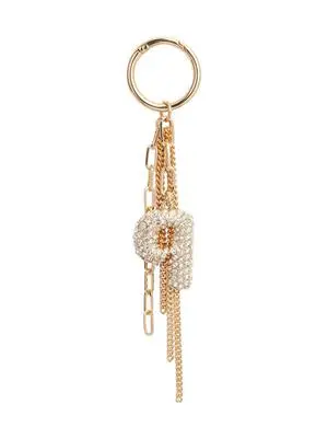 Chelsea28 Pavé Crystal Initial Bag Charm - Q- Clear- Gold