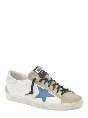 GOLDEN GOOSE Super-star Sneaker - White/gray/silver Blue