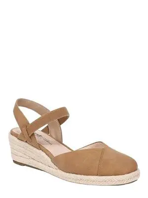 LIFESTRIDE Pilar Slingback Espadrille Wedge Sandal - Tan