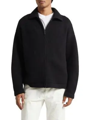 THE ELDER STATESMAN Cashmere Zip Cardigan - Black