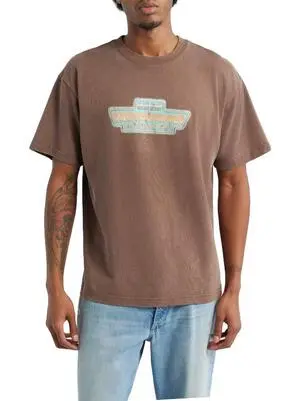 ID SUPPLY CO Npl Motorcross Championship Graphic T-shirt - Washed Brown