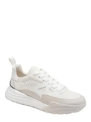 Dkny Zanira Low Top Sneaker - Soft White/white