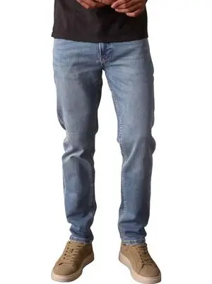 THE NORMAL BRAND Comfort Terry Five-pocket Jeans - Medium Wash