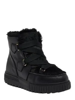 Sorel Aspen Collection Ona Ave Alpine Lux Genuine Shearling Waterproof Boot - Black/snow