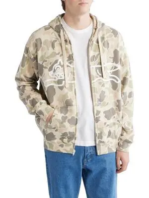 ICECREAM ICECREAM Duck Camouflage Cotton Zip Hoodie Camo