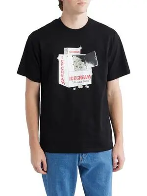 ICECREAM Freezer Graphic T-shirt - Black
