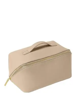 KATIE LOXTON Large Makeup And Toiletry Bag - Light Taupe