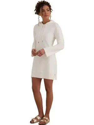 KADA Sweater Hoodie Mini Dress - Salt