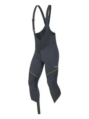 GOREWEAR C3 Gore Windstopper Bib Tights - Black/neon Yellow