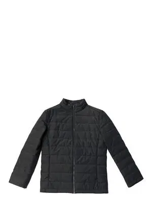 Gobi Cashmere Gobi Cashmere Quilted Zip-Up Jacket Black