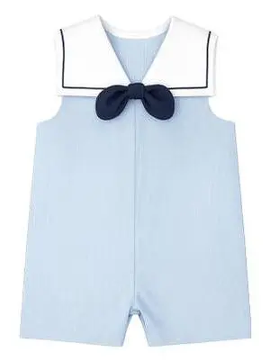 FLORENCE EISEMAN Pincord Sailor Shortall - Blue/white