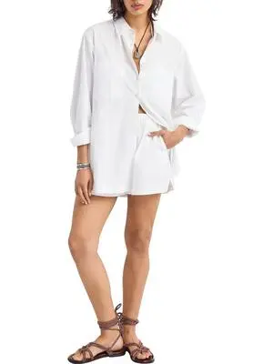 Vitamin A® Nadia Cover-up Shirt - White