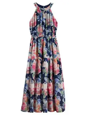 LOVE, NICKIE LEW Fit-and-Flare Dress With Floral Print