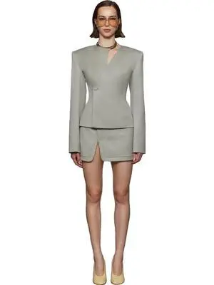 ET OCHS Smith Suiting Mini Skirt - Dove