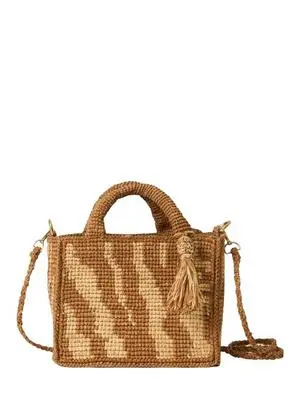 BTB LOS ANGELES Sahara Box Tote - Natural/taupe