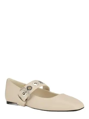 Nine West Kebba Mary Jane Flat Ivory