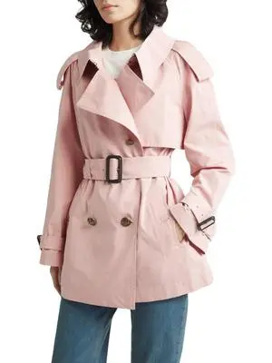 Burberry Fitzrovia Belted Trench Coat - Begonia Pink Ww Pro