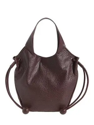 Marni Small Trunkaroo Leather Tote Cherry