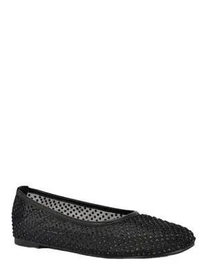 Nine West Burnne Studded Mesh Flat - Black