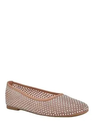 NINE WEST Burnne Studded Mesh Flat
