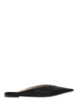TOM FORD Embellished Satin Mules - Black