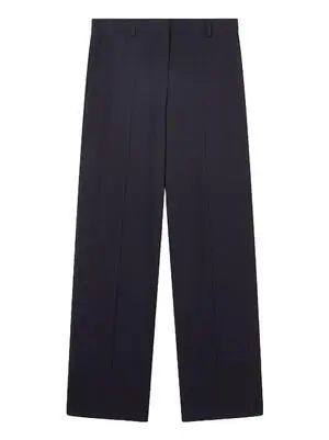 Stella McCartney Pleated Wide-leg Trousers - Blue / Navy