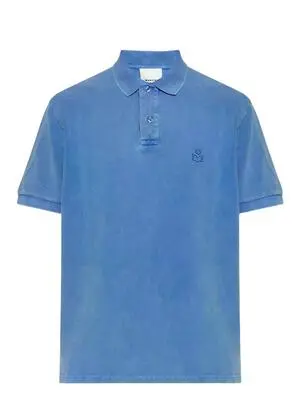 MARANT Afko Logo Polo Shirt - Blue
