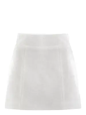 VESTIAIRE D'UN OISEAU LIBRE Panelled Mini Skirt - Neutrals