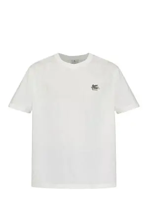 Etro Pegasus-embroidered T-shirt - White