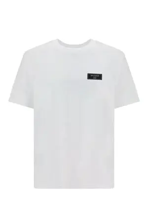 Balmain Logo-label T-shirt - White