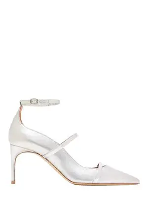 MALONE SOULIERS Ankle Strap Pumps - Silver