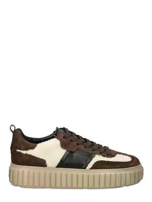 KENNEL&SCHMENGER Zap Platform Panelled Sneakers - Brown