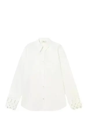 Blumarine Drop Shoulder Shirt - White