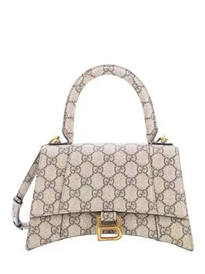 Gucci X Balenciaga The Hacker Project Hourglass Top Handle Bag - Brown