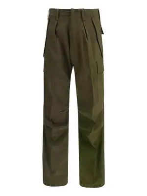 TOM FORD Pleated Cargo Trousers - Green