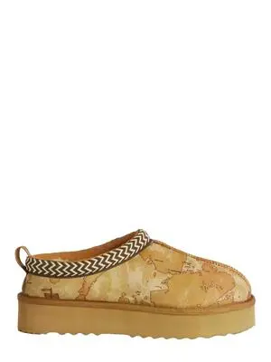 ALVIERO MARTINI 1° CLASSE Geo Print Platform Mules - Neutrals
