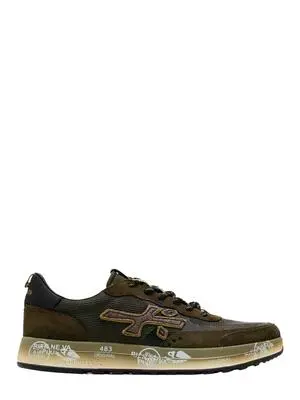 Premiata Nous 7725 Appliqued Sneakers - Green
