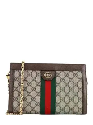 Gucci Ophidia Chain Shoulder Bag - Brown