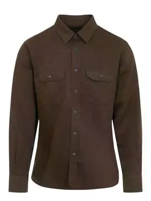 TOM FORD Pocket Shirt - Brown