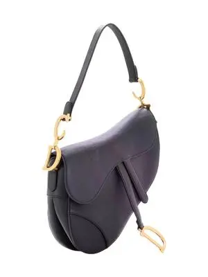 Dior Saddle Handbag Leather Medium - Black