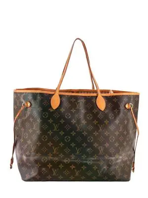 LOUIS VUITTON Neverfull Monogram Canvas Gm Tote Bag - Brown