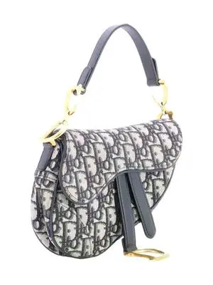 Dior Saddle Handbag Oblique Canvas Mini Shoulder Bag - Blue