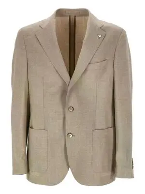 L.B.M. 1911 Single-breasted Blazer - Neutrals