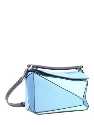 Loewe Puzzle Bag Small Satchel - Blue