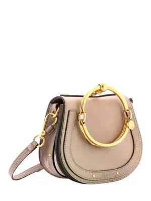 Chloé Nile Leather Small Crossbody Bag - Neutrals
