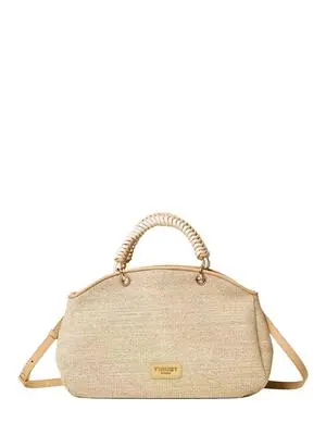 TWINSET Woven Tote Bag - Neutrals