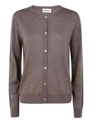 P.a.r.o.s.h Buttoned Cardigan - Brown