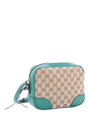 Gucci Gg Canvas Bree Disco Mini Crossbody Bag - Green