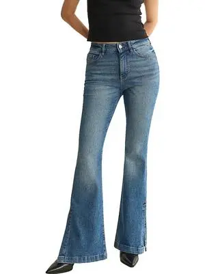 Warp + Weft Mia Flare Jeans - Rowdy